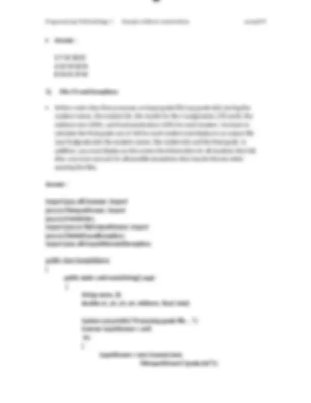 COMP 249 Object-Oriented Programming II (COMP 249) Sample midterm examination (Concordia U ...