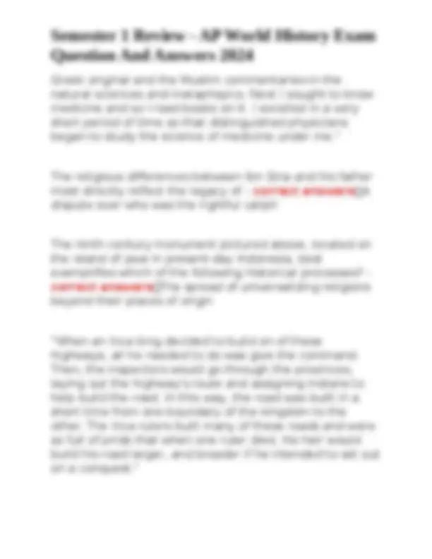 AP World History Exam Review 2024: Key Questions and Answers | Exams ...