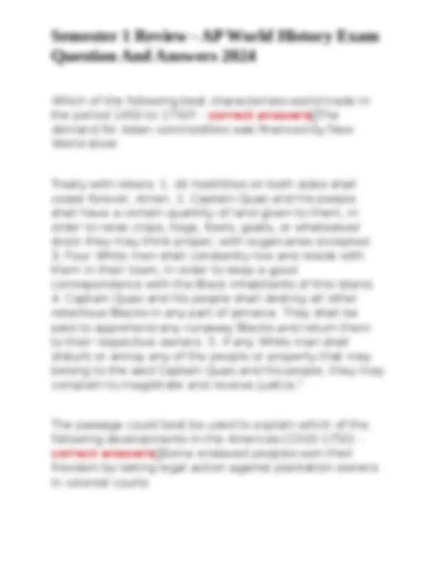 AP World History Exam Review 2024: Key Questions and Answers | Exams ...