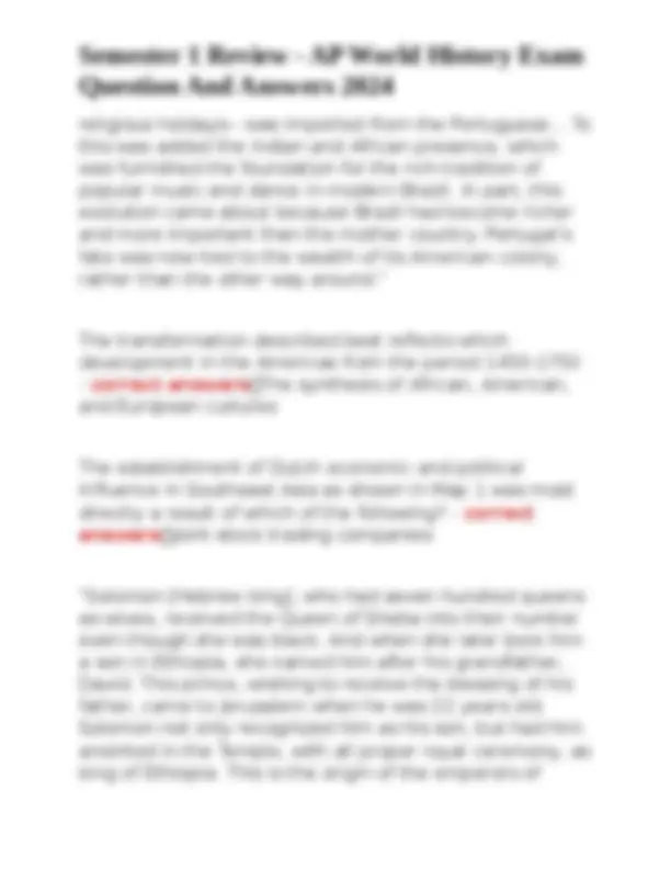AP World History Exam Review 2024: Key Questions and Answers | Exams ...