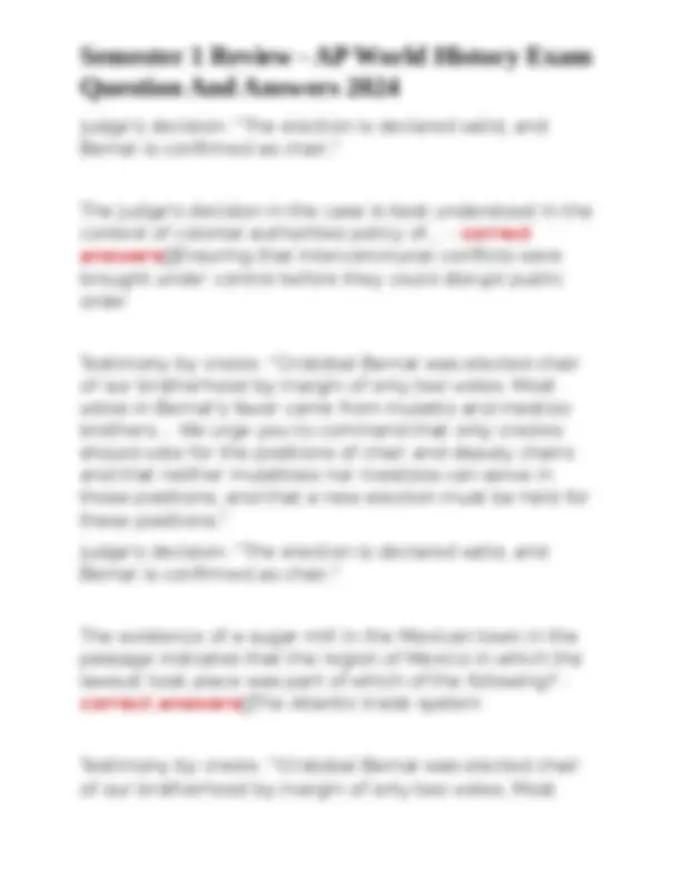 AP World History Exam Review 2024: Key Questions and Answers | Exams ...