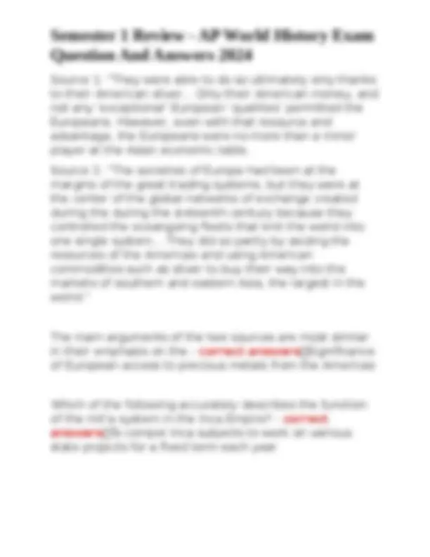 AP World History Exam Review 2024: Key Questions and Answers | Exams ...