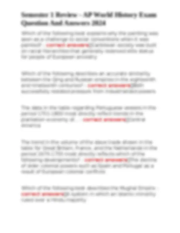 AP World History Exam Review 2024: Key Questions and Answers | Exams ...
