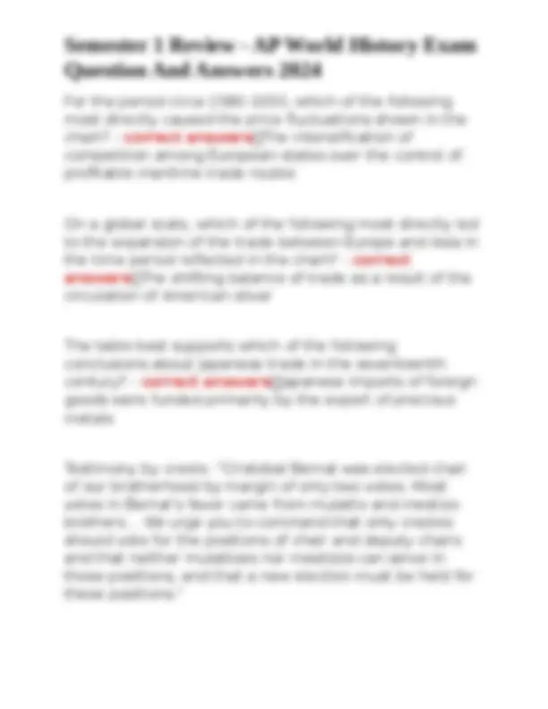 AP World History Exam Review 2024: Key Questions and Answers | Exams ...