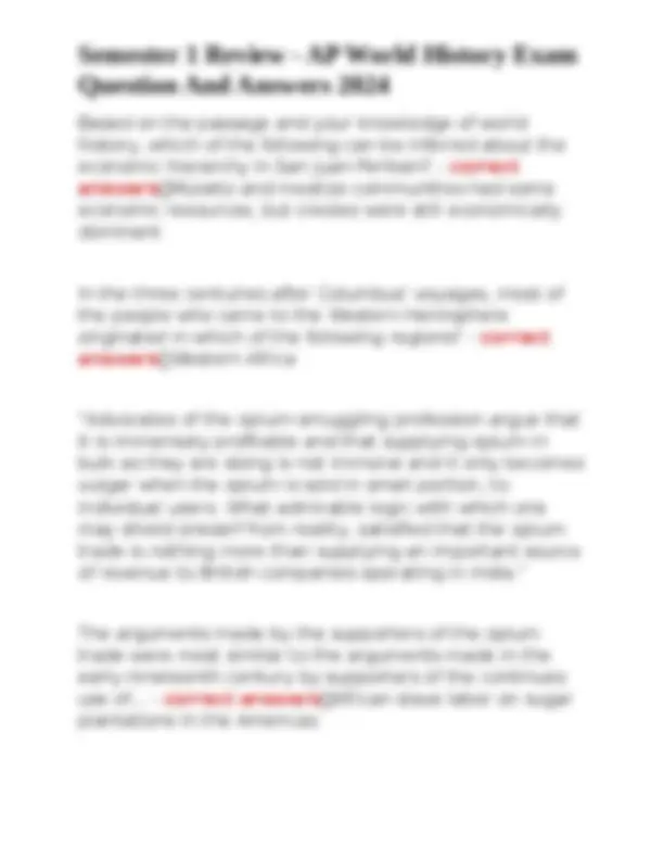 AP World History Exam Review 2024: Key Questions and Answers | Exams ...