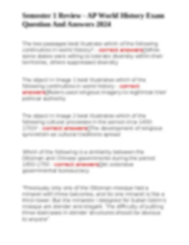 AP World History Exam Review 2024: Key Questions and Answers | Exams ...