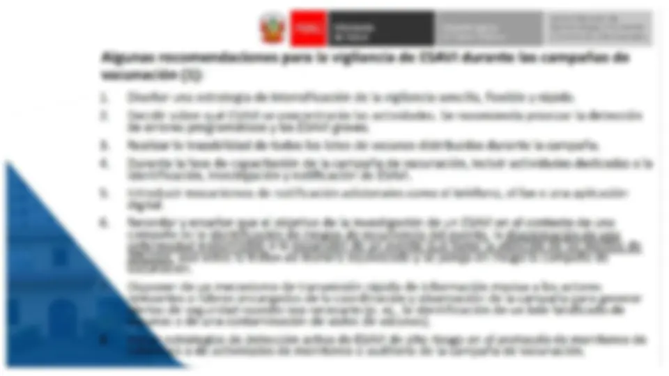 Vigilancia de Eventos Supuestamente Atribuidos a la Vacunación o ...