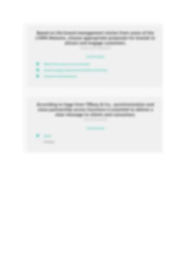 ANSWERS THIRD MODULE INSIDE LVMH CERTIFICATE MAY 2024 | Prove d'esame ...