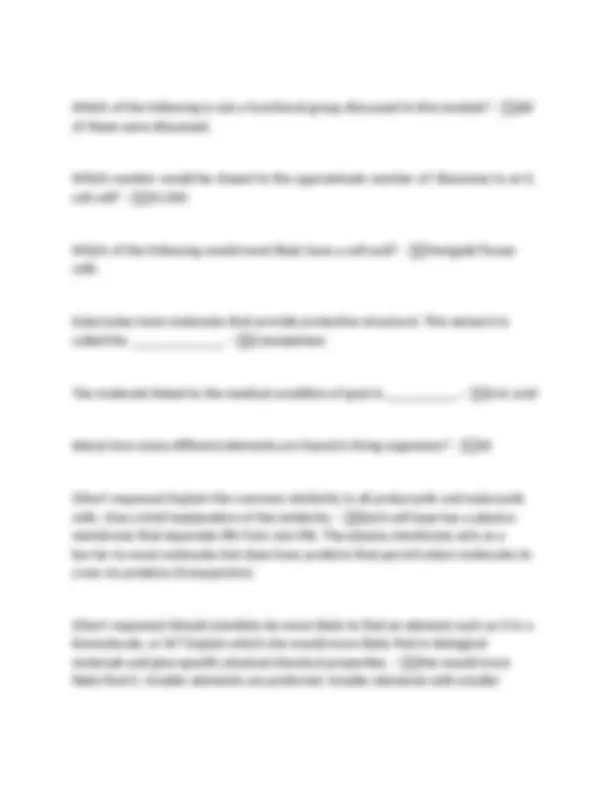 Chem 210 Module 1 Exam Newest Questions with Verified Answers Latest ...