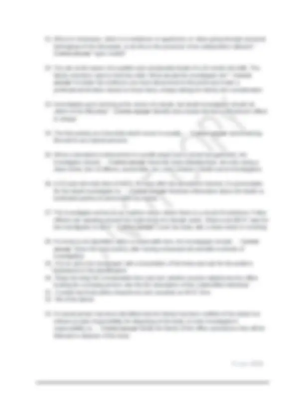 Medico-legal Death Investigator Sample Certification Questions and ...