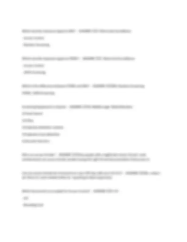 RYANAIR BRI 1702 - SECURITY EXAM 2024 | Exams Nursing | Docsity