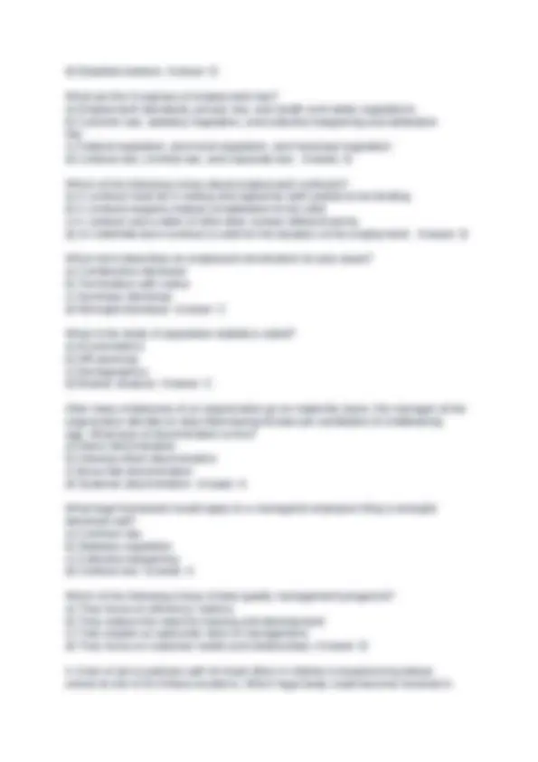 CHRP Practice Exam 1 (Latest) Questions With Complete Solutions ...