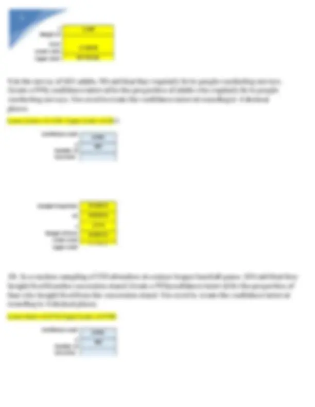 MATH 225N MATH Week 6 Confidence Intervals Questions and answers ...