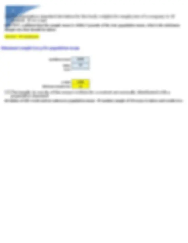 MATH 225N MATH Week 6 Confidence Intervals Questions and answers ...