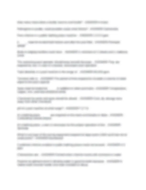 Sanitarian Test Study Guide Part 1 with Complete Solutions | Exams ...