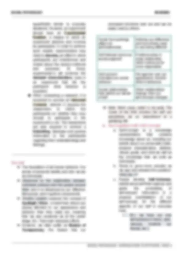 General Notes for Social Psychology | Study notes Social Psychology ...