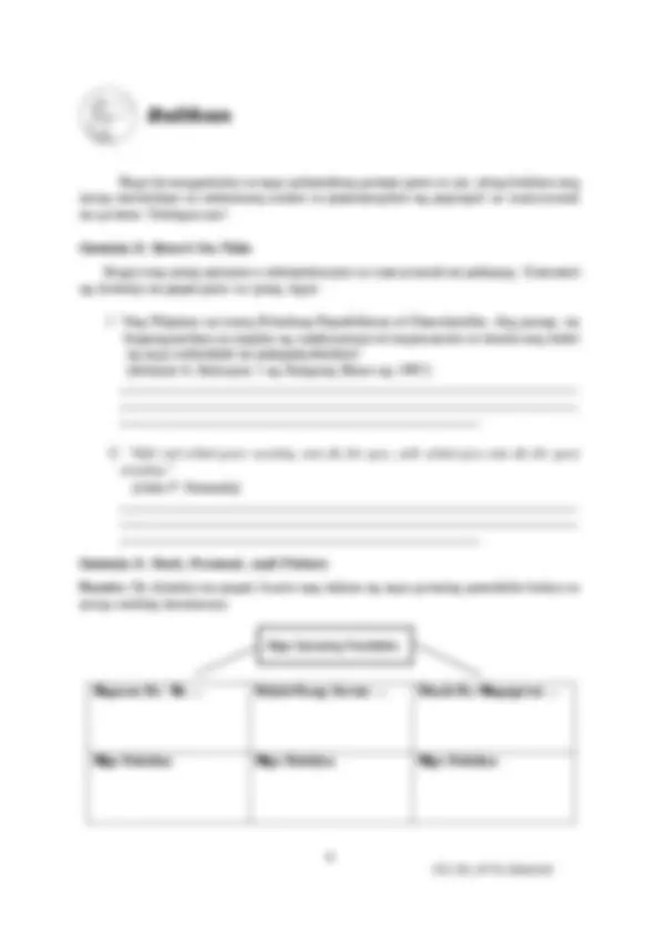 Ap10-QUARTER 4 MODULE 4 | Schemes and Mind Maps History | Docsity