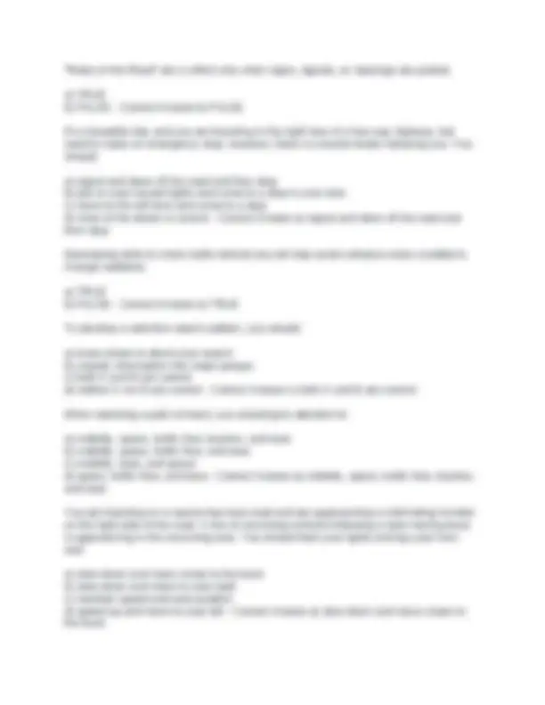 AAA Driver's ED Q's Sample Exam Test #2 With 100% Correct And Verified ...