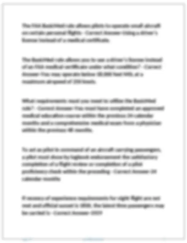 Jeppesen PPL Test Guide Chapter 1 Exam With 100% Correct Answers 2024 ...