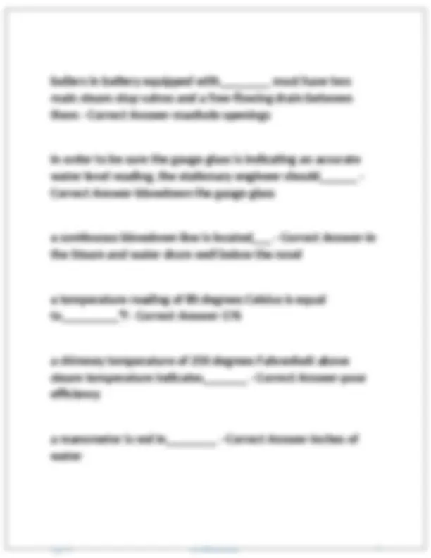 Stationary Steam Engineer License Prep Exam With 100% Correct Answers ...