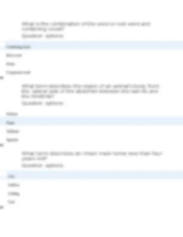 VT 101 Introduction to Veterinary Technology Lesson 5 Exam 2024 ...