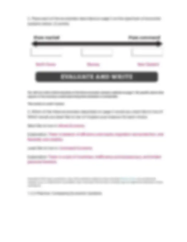 1.2.3 Practice - Comparing Economic Systems (Practice).pdf | Assignments Economics | Docsity