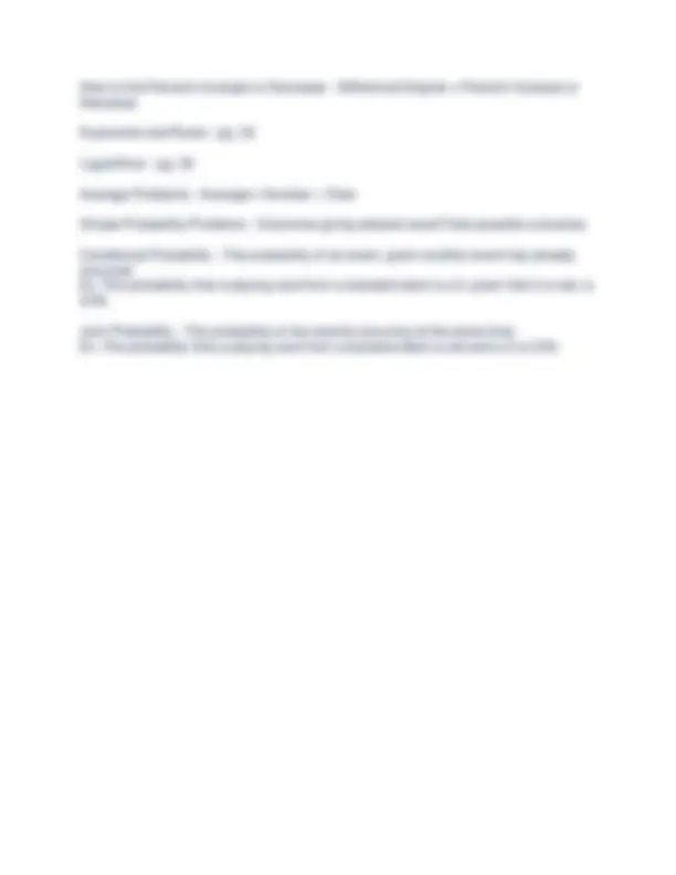 ALEKS Math Placement Exam new update | Exams Mathematics | Docsity