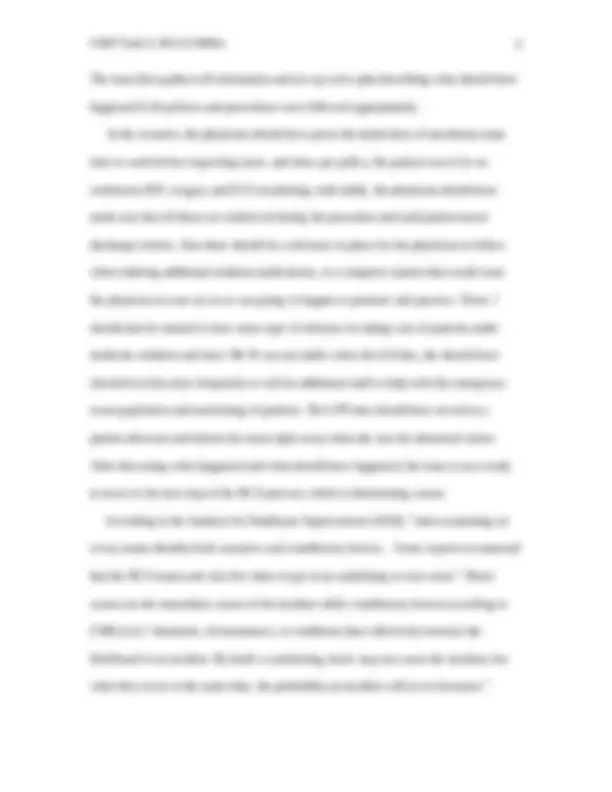 Organizational Systems and Quality LeadershipC489 Task 2 RCA | Lecture ...
