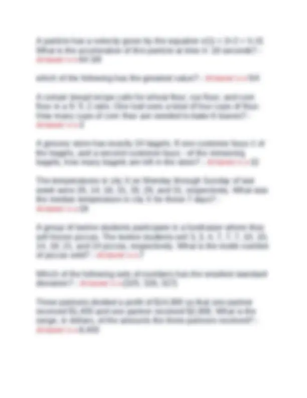 PCAT: Quantitative Reasoning 2024 - Exam Questions and Answers | Exams ...