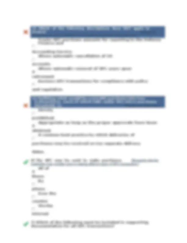 CLG 001- DoD Govenmentwide Commercial Purchase Card Overview Exam-2024 ...