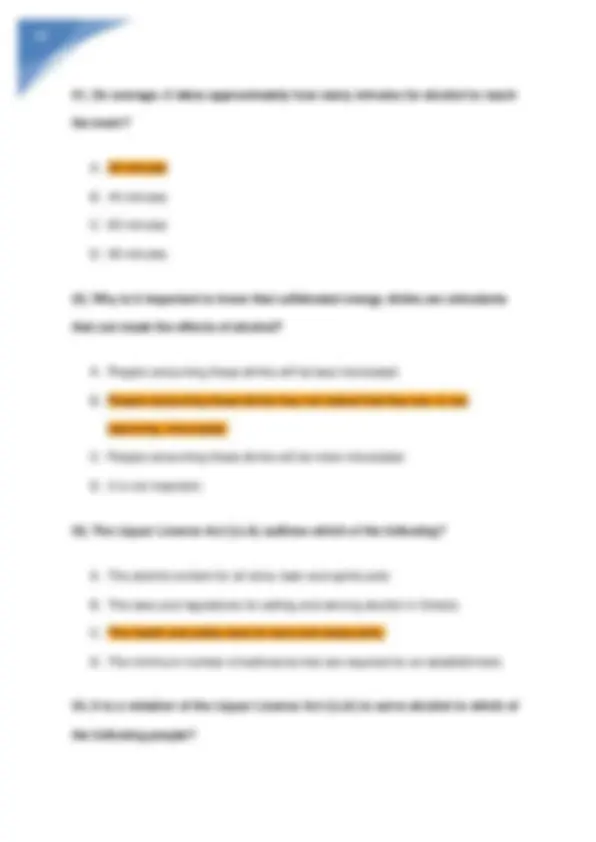 Smart Serve Practice Test Questions and Answers 2024/2025 | Exams ...