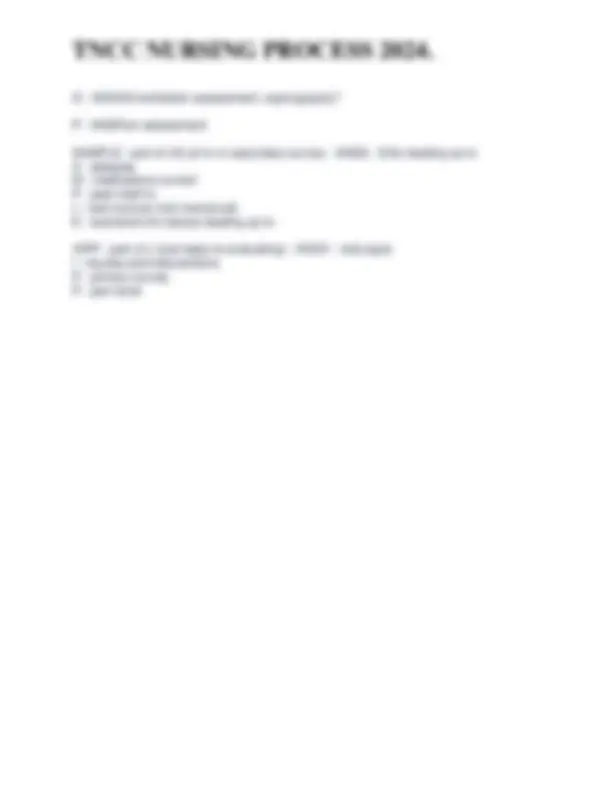 TNCC NURSING PROCESS 2024..pdf | Exams Nursing | Docsity