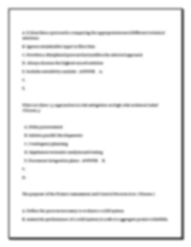 INCOSE ASEP Preparation Exam Questions and Answers 2024 | Exams Nursing | Docsity