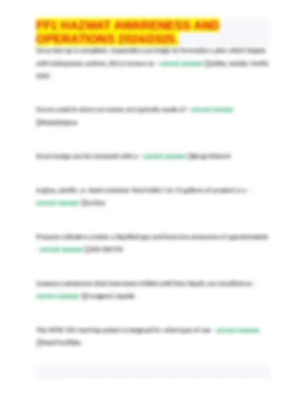 NFPA Hazard Identification System and Hazardous Materials ...