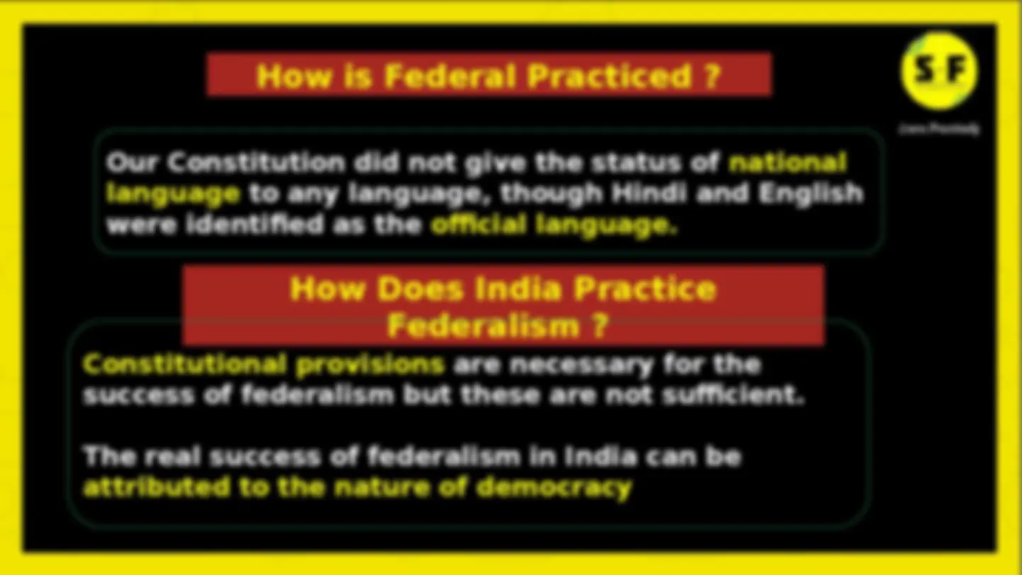 Social Science – Civics – NCERT – CBSE – Class 10 – PPT on Federalism ...