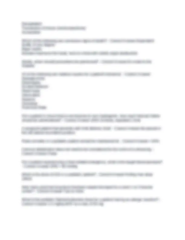 SNHD AEMT Protocols Exam With 100% Correct And Verified Answers 2024 ...