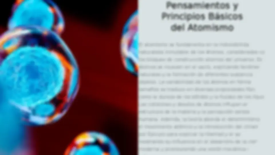 Introducción al Atomismo: Orígenes, Principios y Exponentes Clásicos y ...