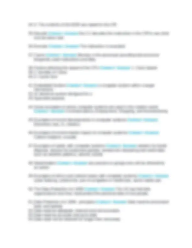 Computer Science Paper 1 study guide examination questions and correct ...