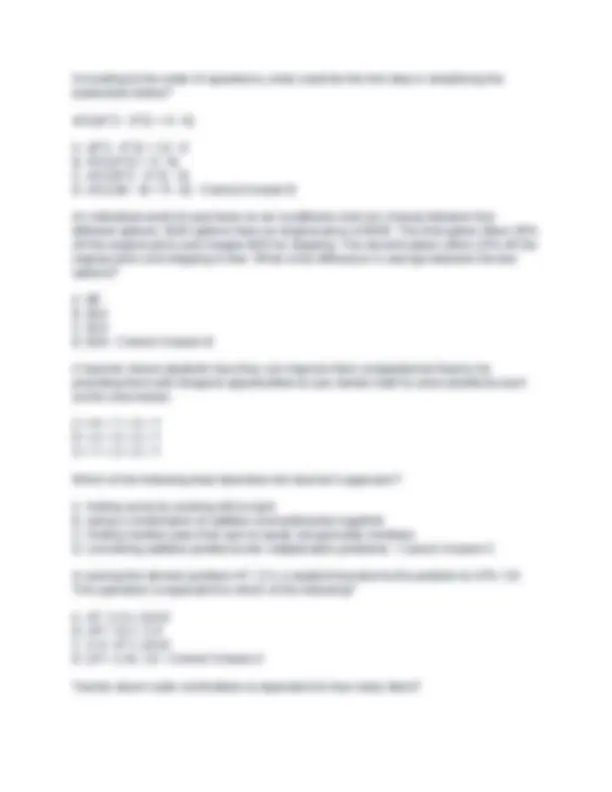 MTTC Elementary Education – Mathematics Exam With 100% Correct Answers 2024 | Exams Advanced ...