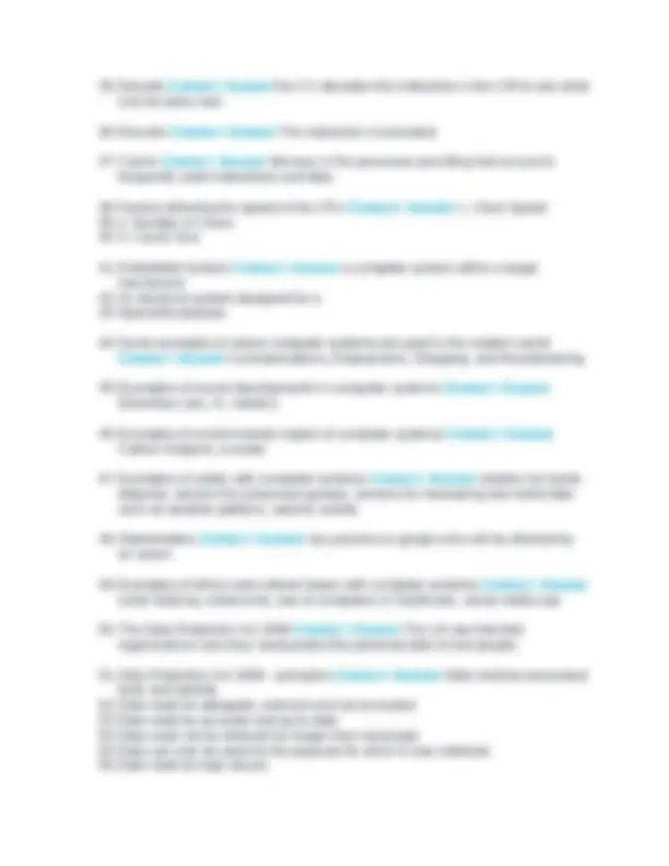 Computer Science Paper 1 study guide questions and answers for the best learners | Exams ...