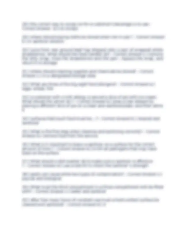 Servsafe Food Handler Guide Test Questions with 100% Correct Answers ...