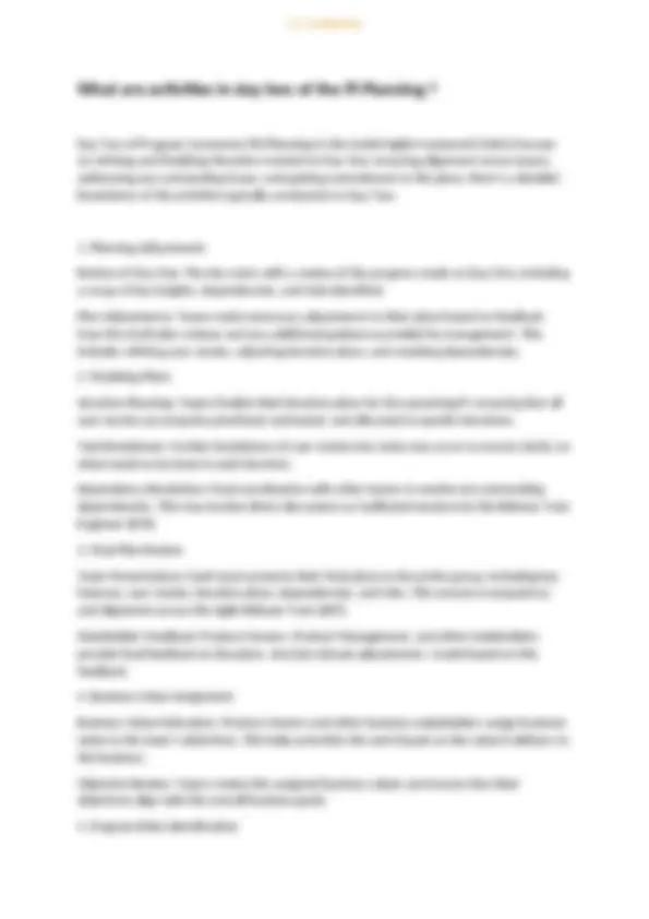 Program Increment (PI) Planning: Day One and Day Two Activities | Study ...