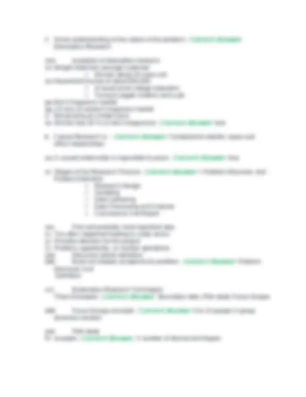 Business Research exam Methods questions and the answers | Exams Business Management and ...