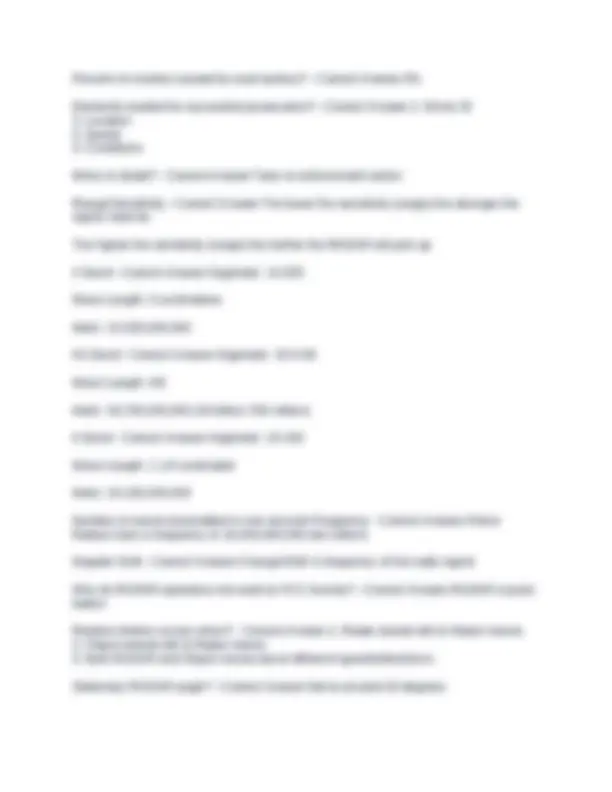 RADAR Exam Questions with 100% Correct Answers | Verified | Updated ...