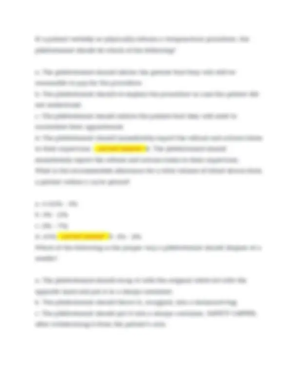 NHCO Phlebotomy 2024 Study Guide with Complete Solutions (verified ...