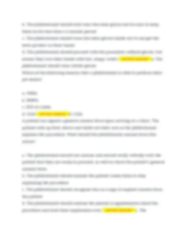 NHCO Phlebotomy 2024 Study Guide with Complete Solutions (verified ...