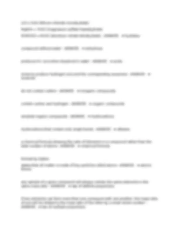 Straighterline CHEM101 Final exam with correct answers | Exams ...