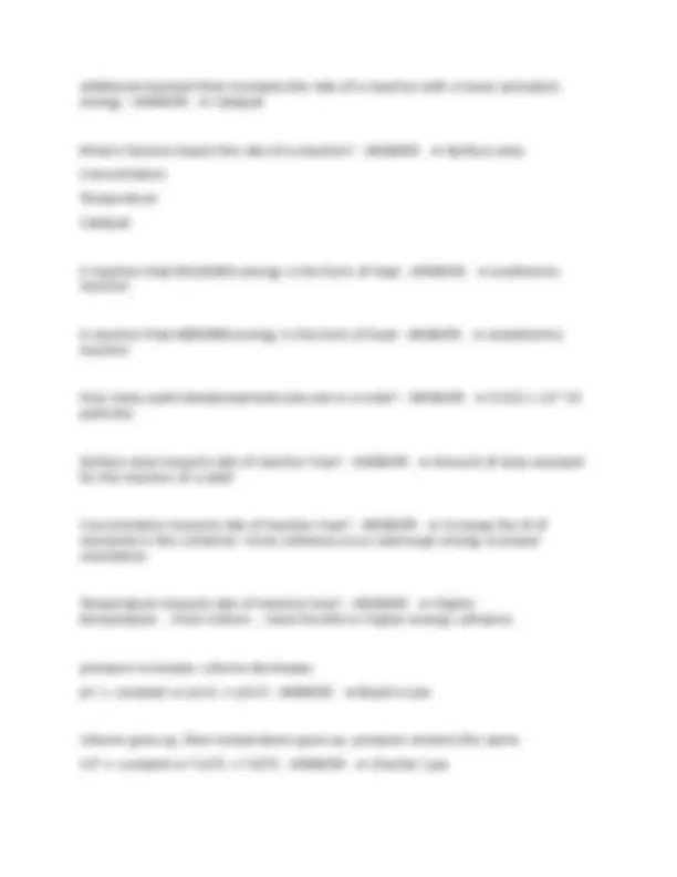 Straighterline CHEM101 Final exam with correct answers | Exams ...