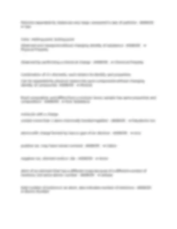 Straighterline CHEM101 Final exam with correct answers | Exams ...