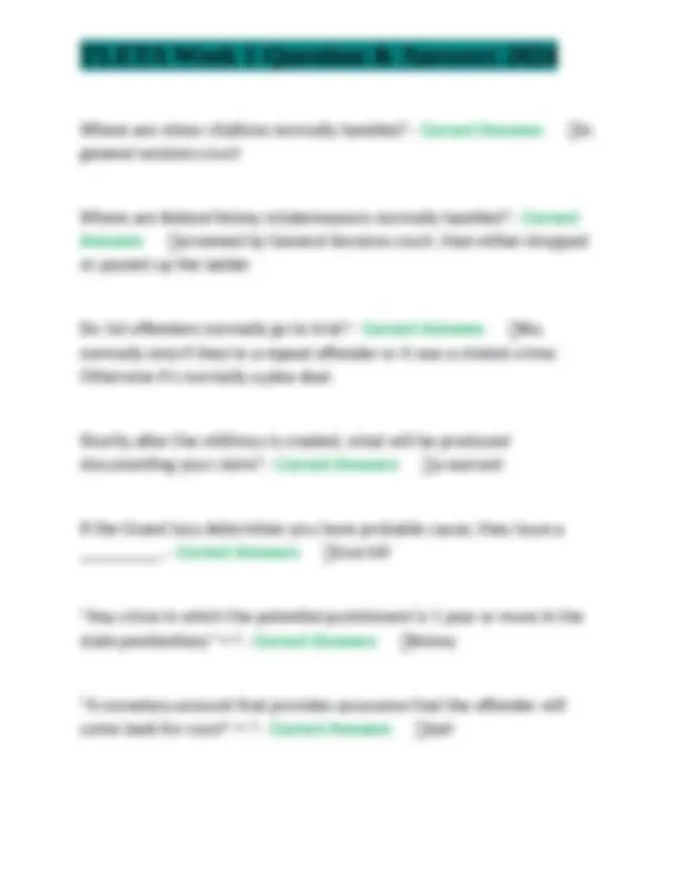 TLETA Week 1 Question & Answers 2024 | Exams Nursing | Docsity